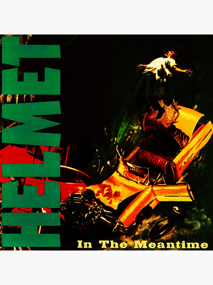 "New 02 logo Meantime Helmet Genres: Alternative metal" Sticker for ...