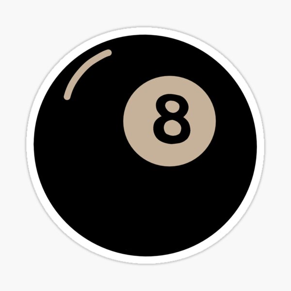 "8 Ball " Sticker for Sale by anikasart | Redbubble
