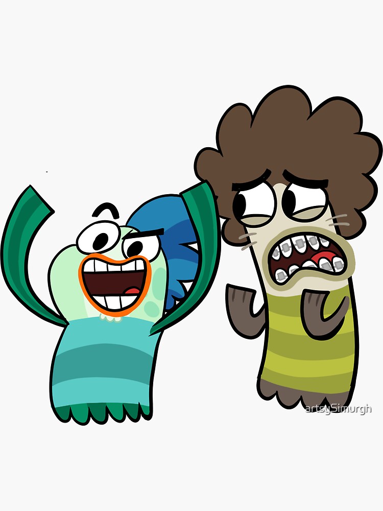 "Fish Brothers" Sticker for Sale by artsySimurgh | Redbubble