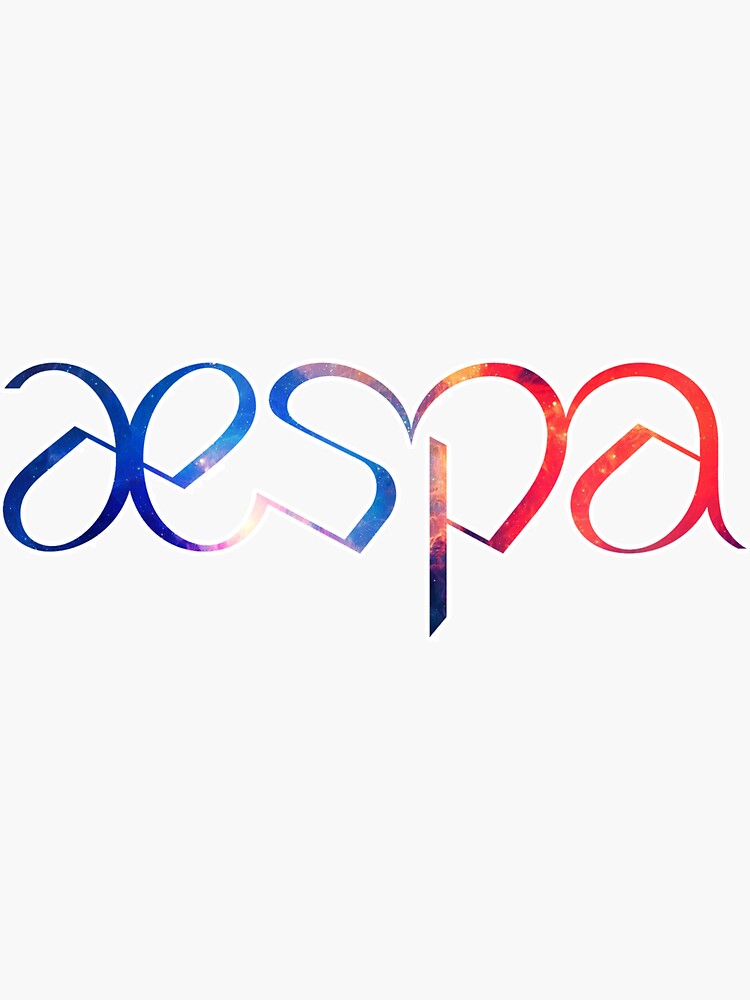 "Aespa Logo Abstract" Sticker for Sale by kpopbuzzer | Redbubble