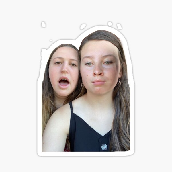 "Rylee and Kameryn?" Sticker for Sale by claire-elyse | Redbubble