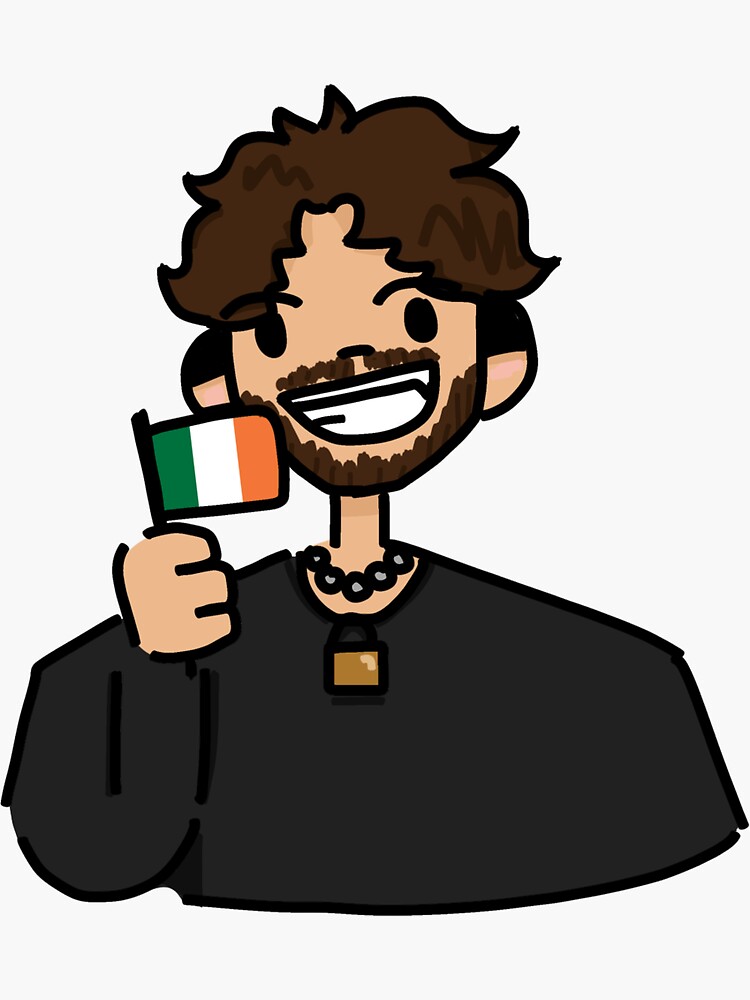"Hasan Piker Hasanabi Irish Flag Sticker" Sticker for Sale by ...