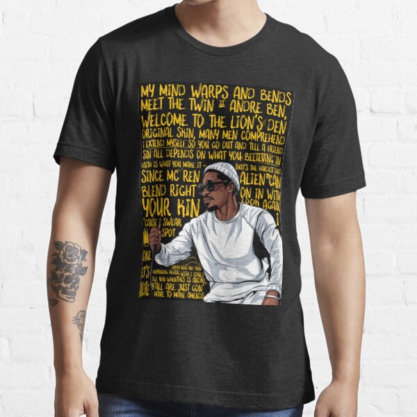 "Andre 3000 The twin " T-shirt for Sale by Cloudee99 | Redbubble ...