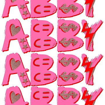 "ABBY name" Sticker for Sale by juliasantos5 | Redbubble