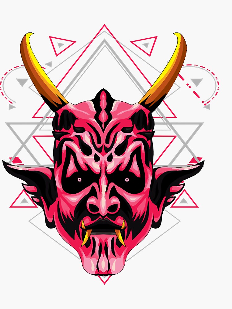 "devil head " Sticker for Sale by GrausQuinn | Redbubble