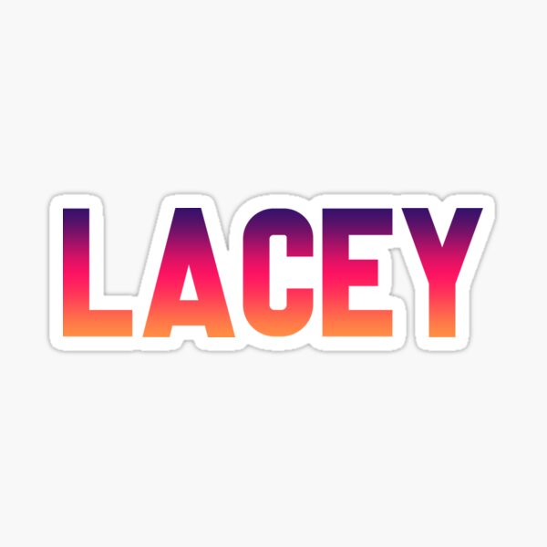 "LACEY" Sticker for Sale by odosolomopo | Redbubble