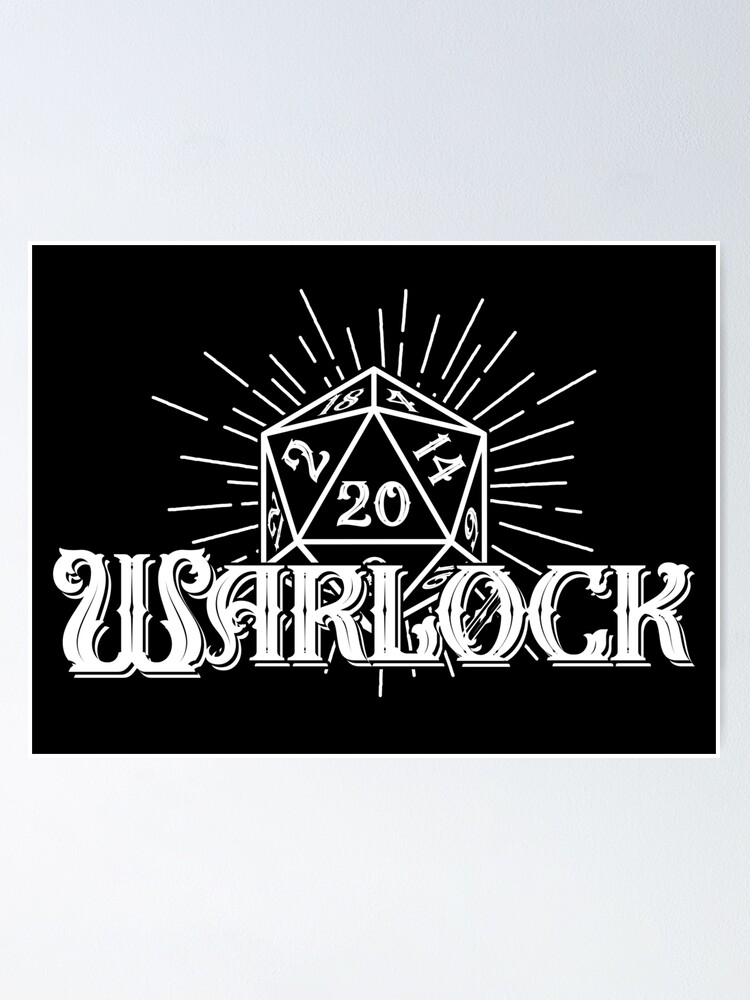 "DND Warlock Character" Poster for Sale by ChailynReed | Redbubble