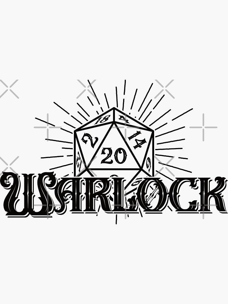 "DND Warlock Character" Sticker for Sale by ChailynReed | Redbubble