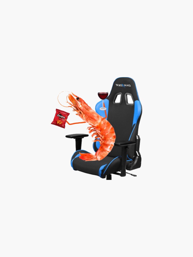 "Shrimp in chair" Sticker for Sale by Maddy0410 | Redbubble