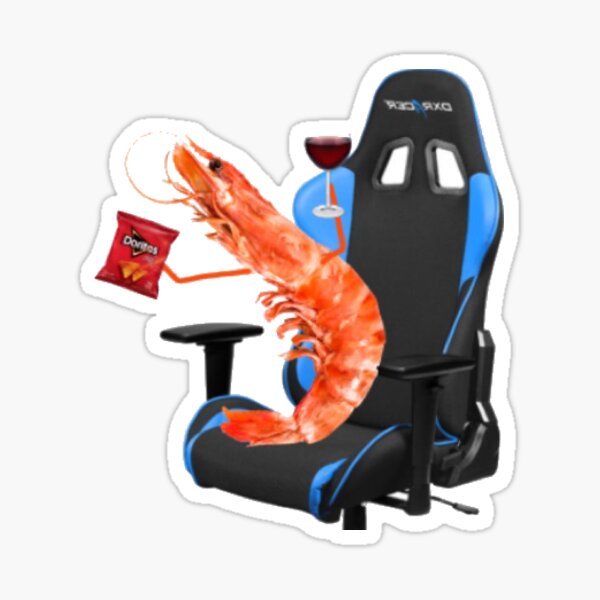 "Shrimp in chair" Sticker for Sale by Maddy0410 | Redbubble