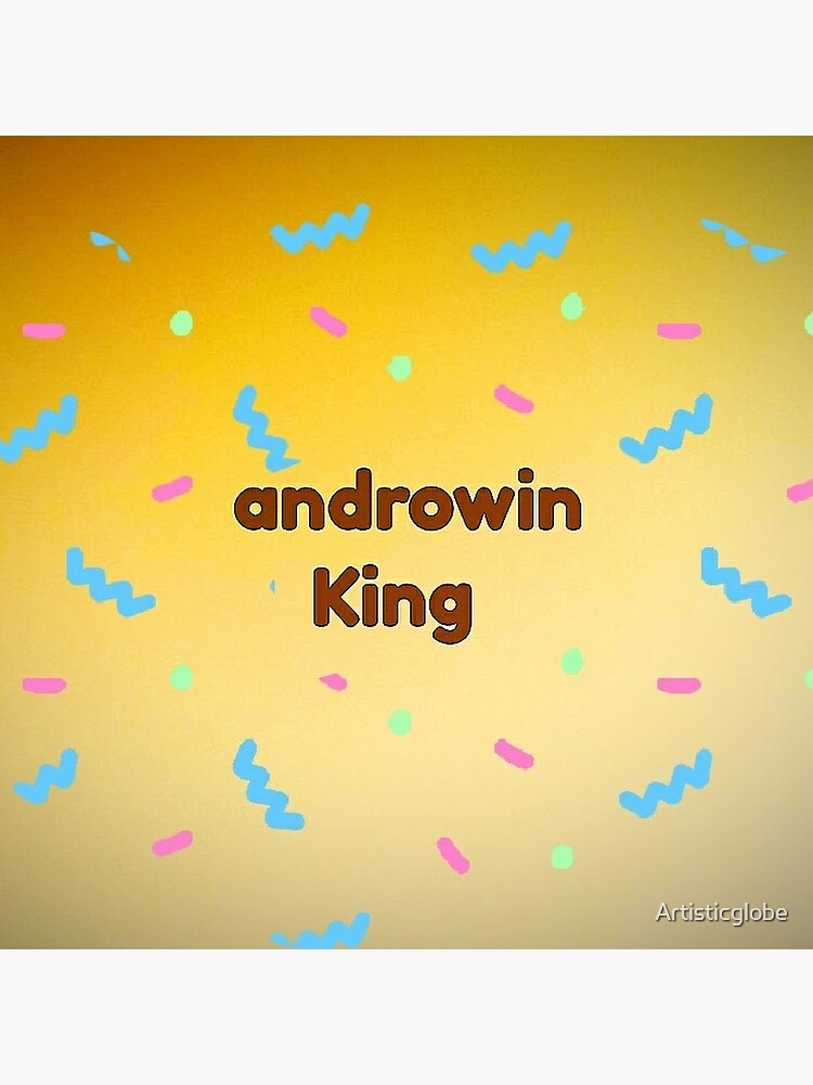 "Logo Merch of androwin King" Sticker by Artisticglobe | Redbubble