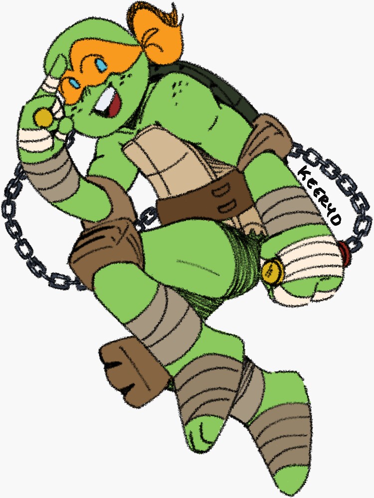 "TMNT Mikey" Sticker by keeryd | Redbubble