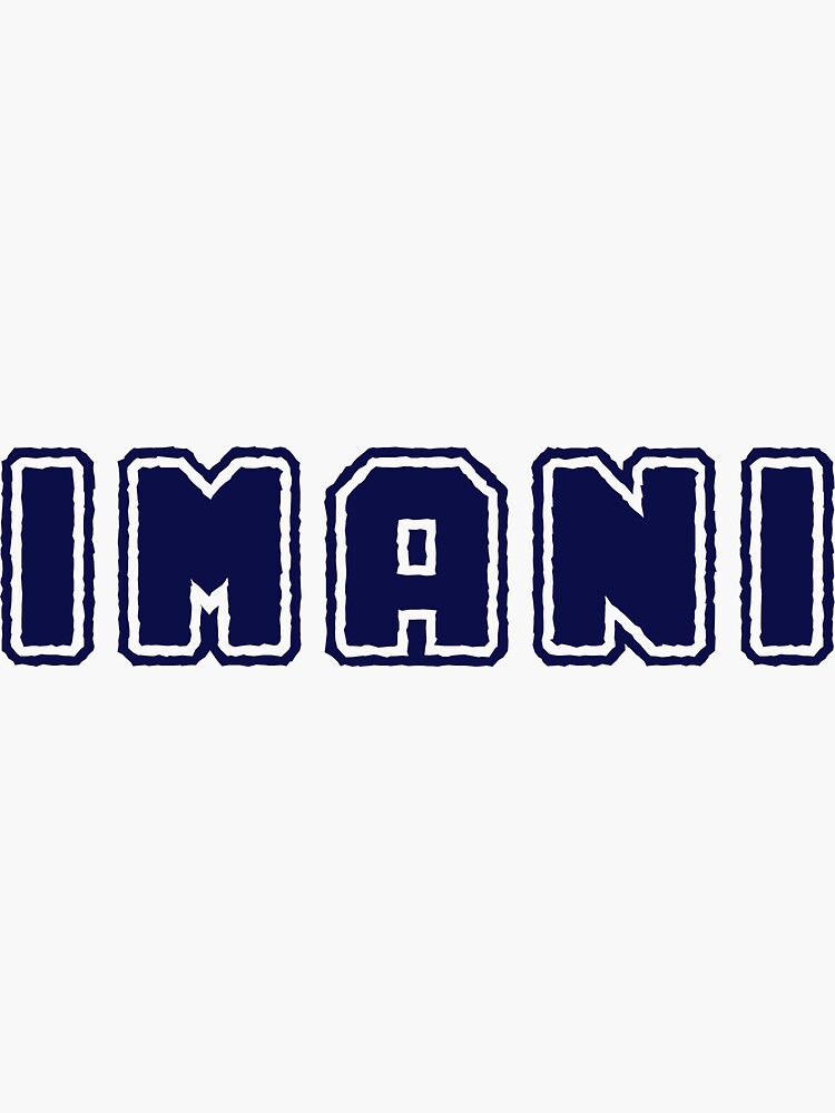 "IMANI" Sticker for Sale by yalinsolomon | Redbubble