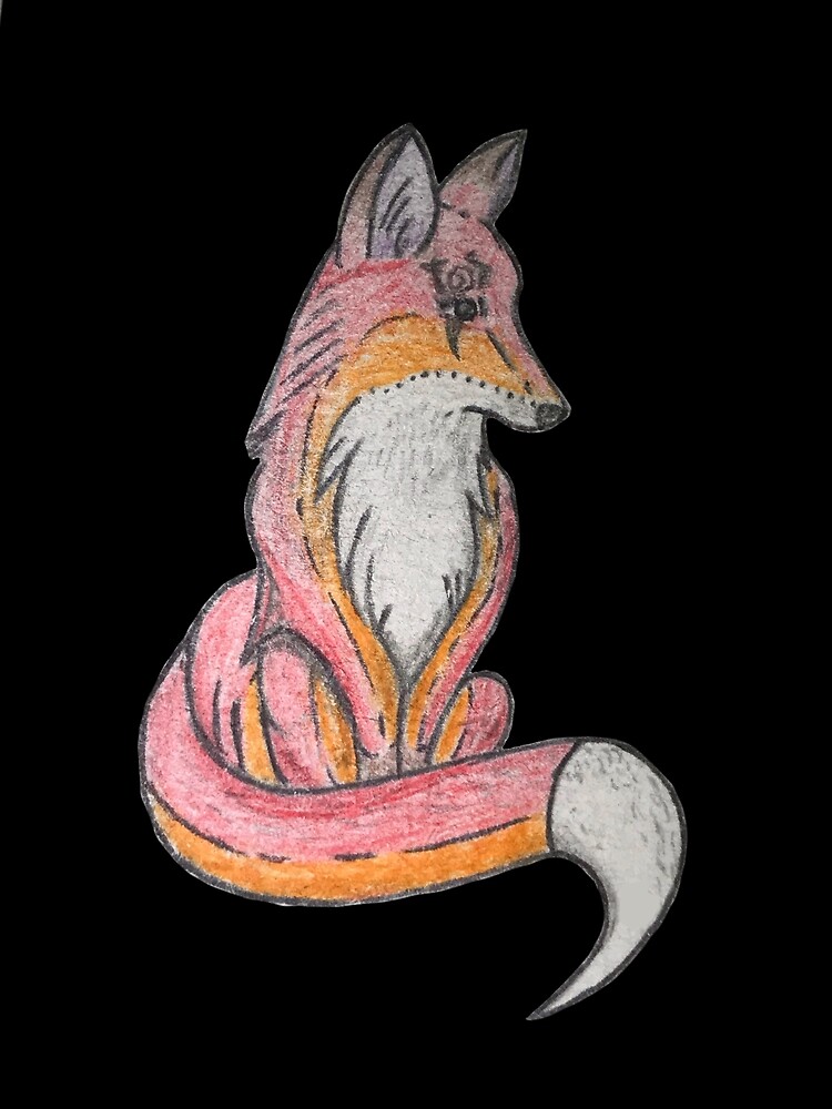 "Demon mark fox drawing" Art Print by Kirito-Kun1 | Redbubble