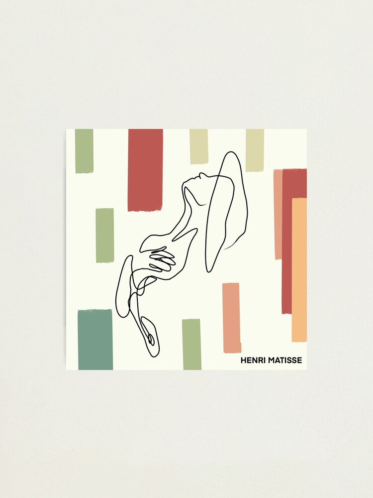 "Henri matisse simple one line woman portrait drawing " Photographic ...