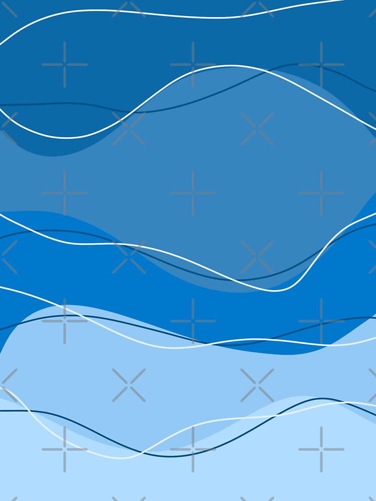 "Blue wave" Sticker by keklimetz | Redbubble