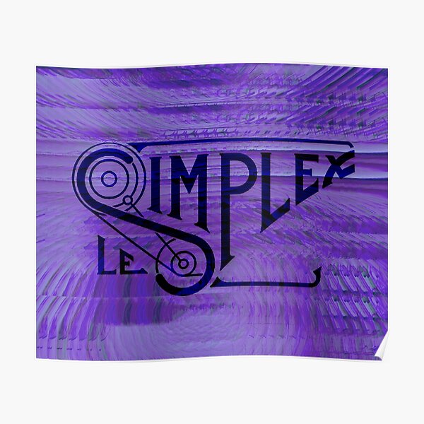 "Simplex Bike Derailluers Logo" Poster by VividScene | Redbubble