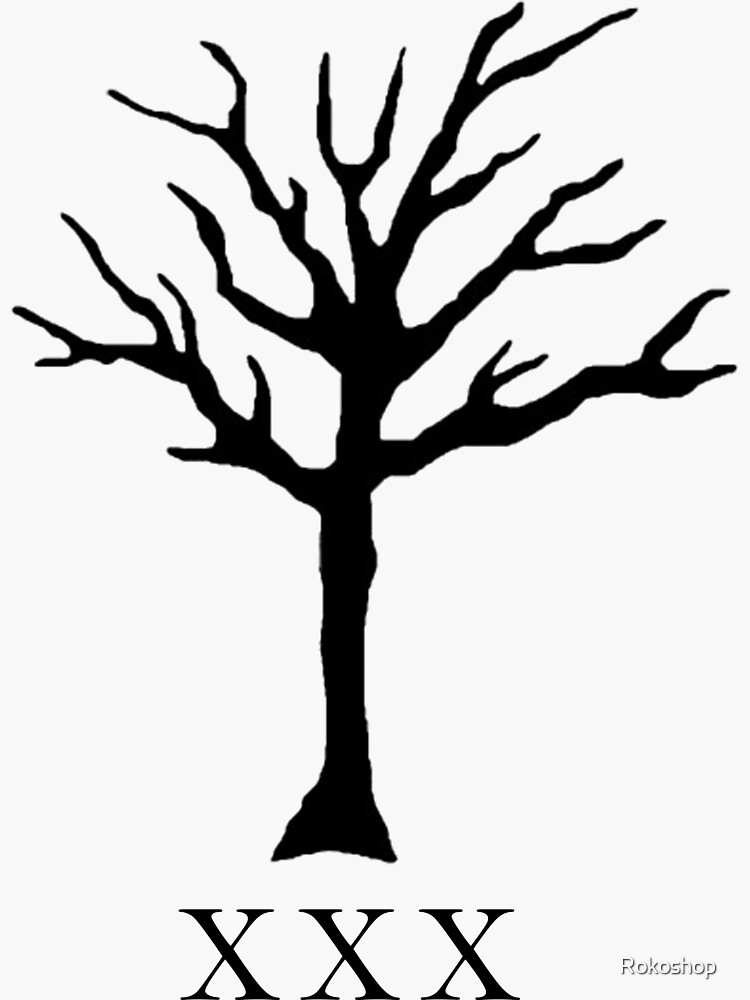 "xxxtentacion tree" Sticker for Sale by Rokoshop | Redbubble