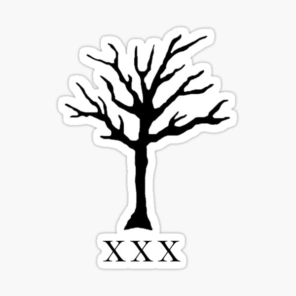 "xxxtentacion tree" Sticker for Sale by Rokoshop | Redbubble