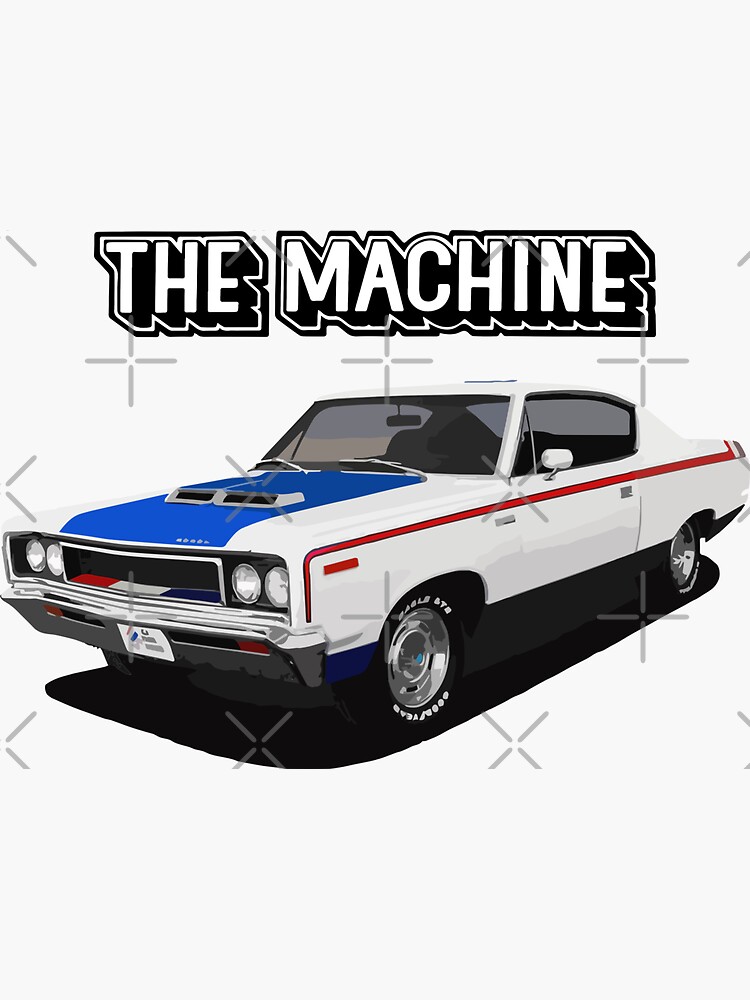 "1970 AMC Rebel "The Machine"" Sticker for Sale by FromThe8Tees | Redbubble