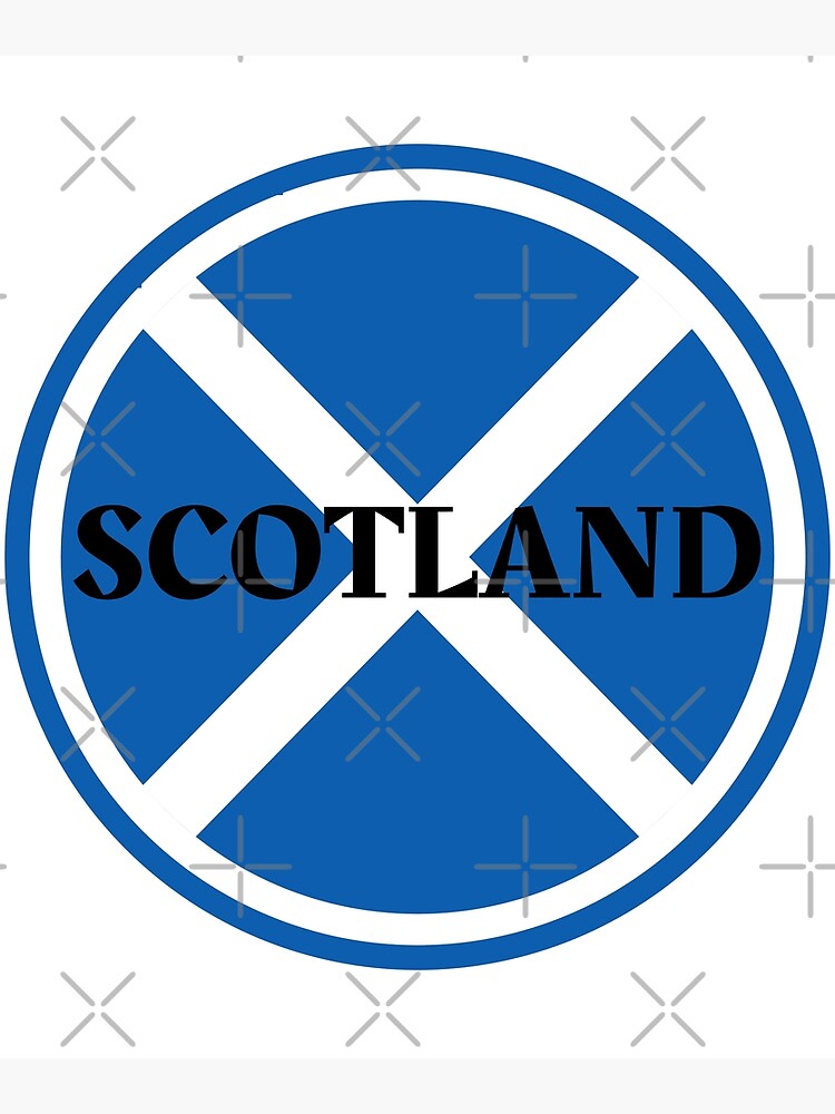"Scotland Flag Roundel" Poster for Sale by FedSherDesign | Redbubble