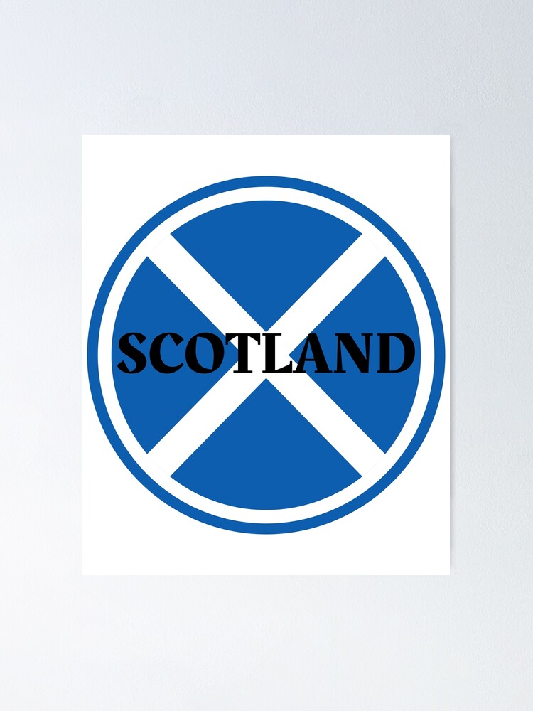 "Scotland Flag Roundel" Poster for Sale by FedSherDesign | Redbubble