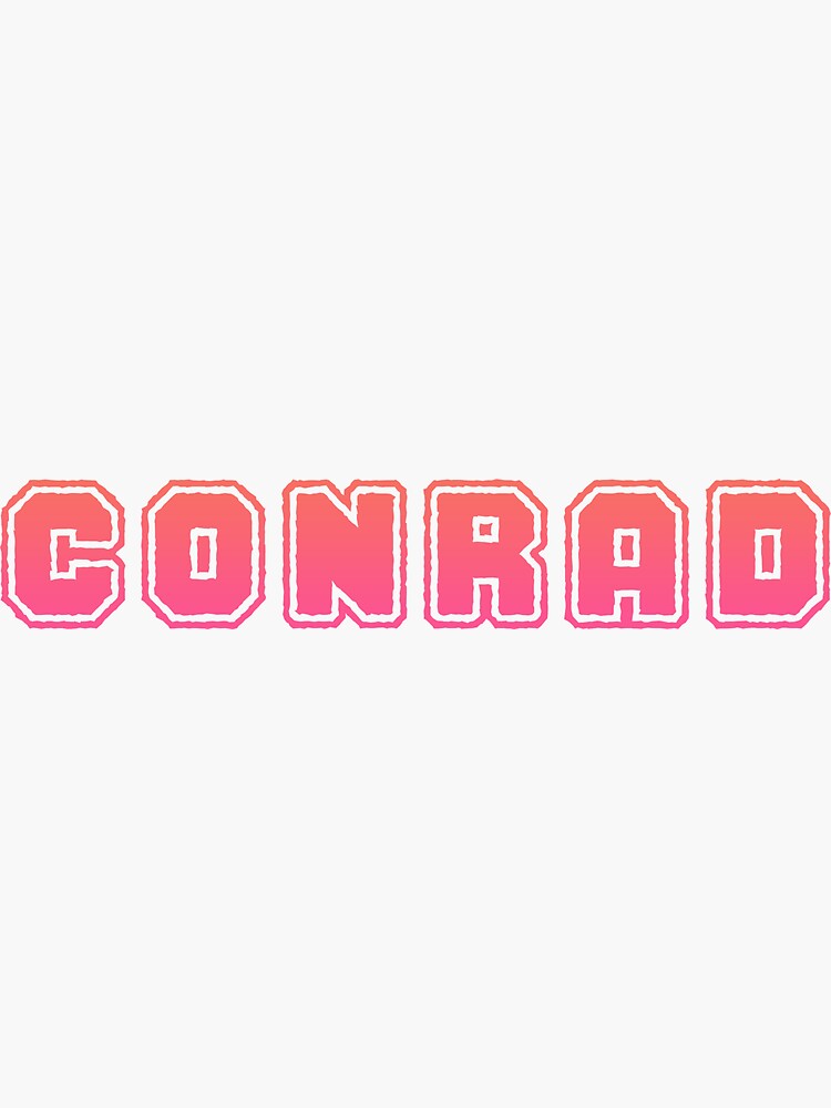 "CONRAD" Sticker for Sale by kapolstone | Redbubble