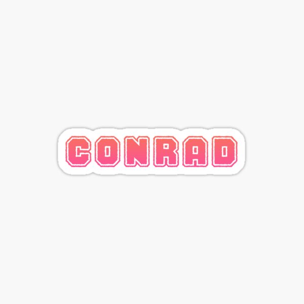"CONRAD" Sticker for Sale by kapolstone | Redbubble