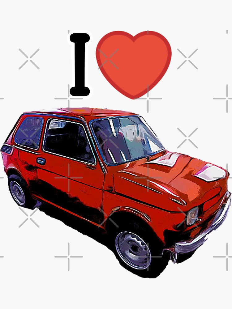 "Fiat 126p" Sticker for Sale by pkowal000 | Redbubble