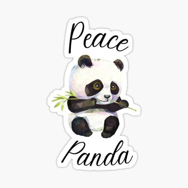 "Cute Peace Panda, Exclusive and Trendy, Premium Quality. Now Available ...