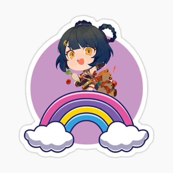 "Genshin Impact Chibi Xiangling " Sticker for Sale by odakinstle44 ...