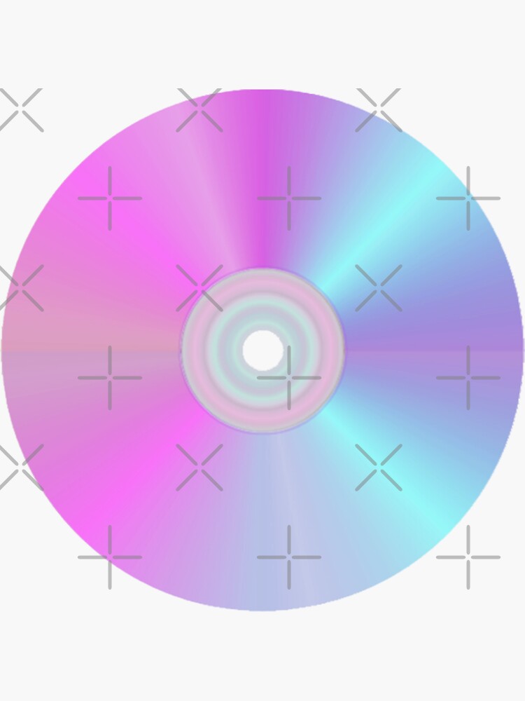 "Aesthetic Compact Disk CD" Sticker by ASOE | Redbubble