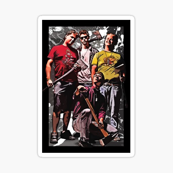 "Axe Brothers" Sticker for Sale by DashEightyEight | Redbubble