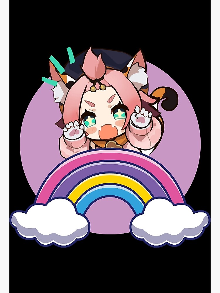 Genshin Impact Chibi Diona Art Print By Honistratton Redbubble