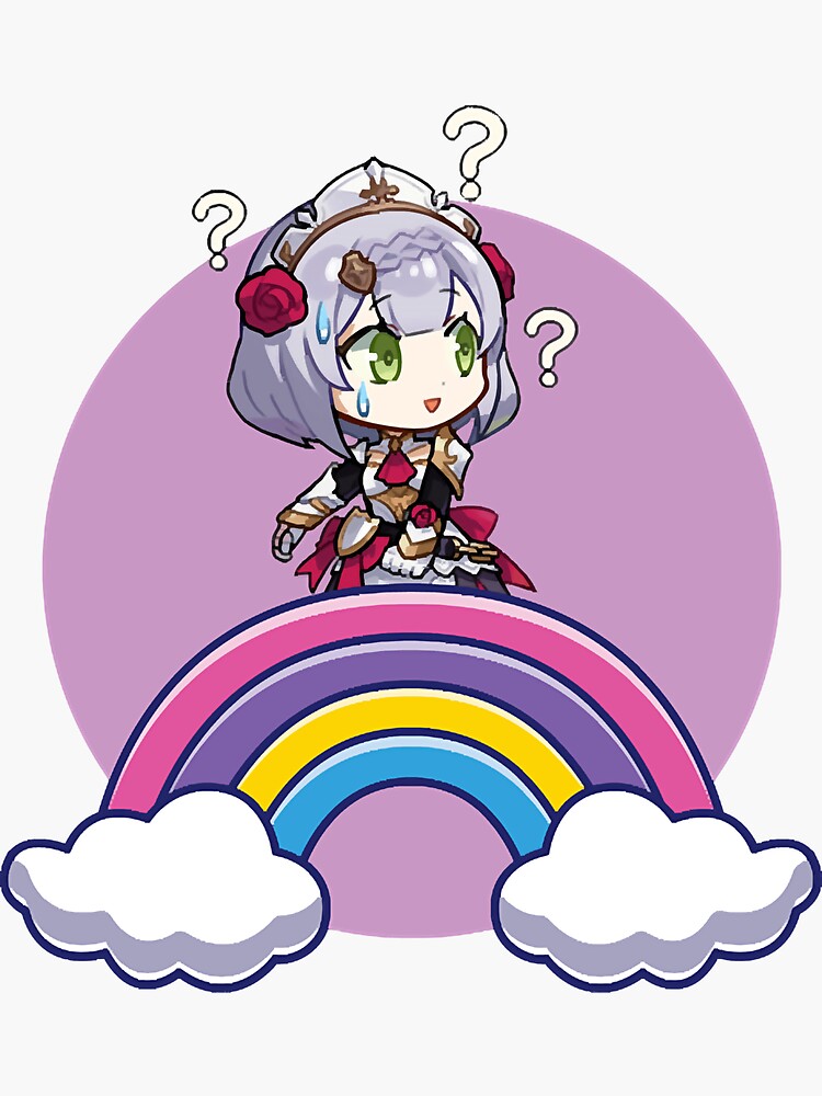 Pegatina «Genshin Impact Chibi Noelle» de odakinstle44 | Redbubble