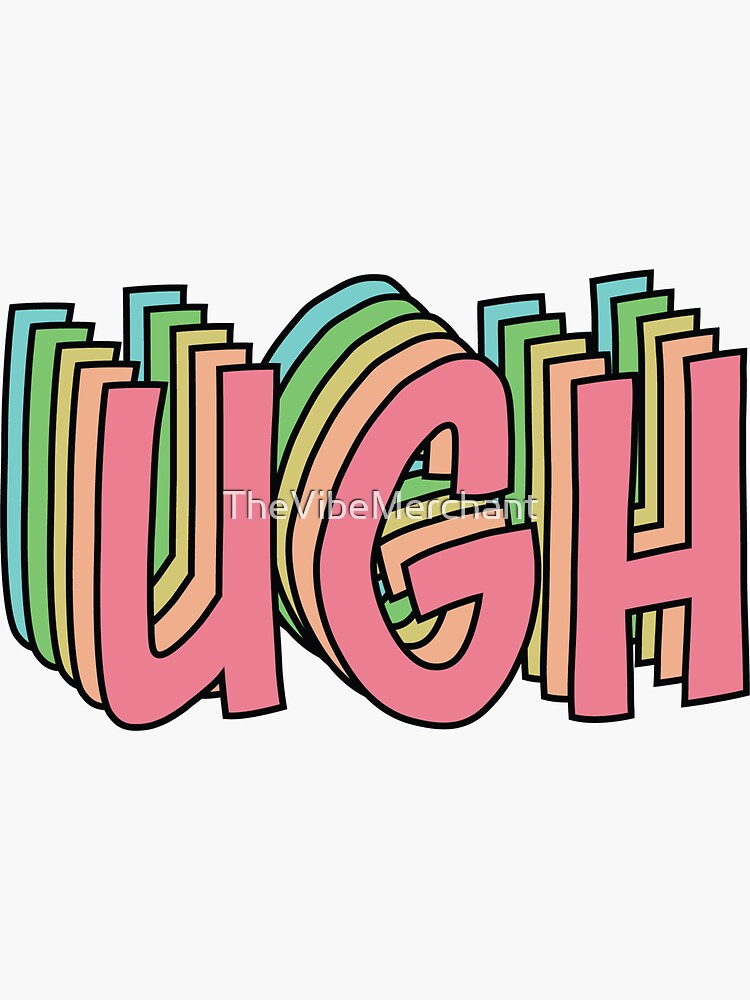 "UGH color scale sticker" Sticker for Sale by TheVibeMerchant | Redbubble