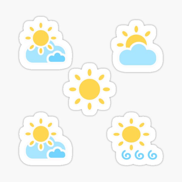 "WEATHER I" Sticker for Sale by LoveSketch | Redbubble