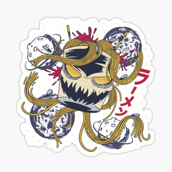 "Space Ramen foodies" Sticker by TRIBExSPACE | Redbubble