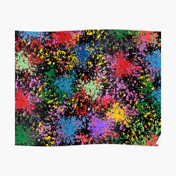 "Paint Splash" Poster for Sale by Pearl-Island | Redbubble
