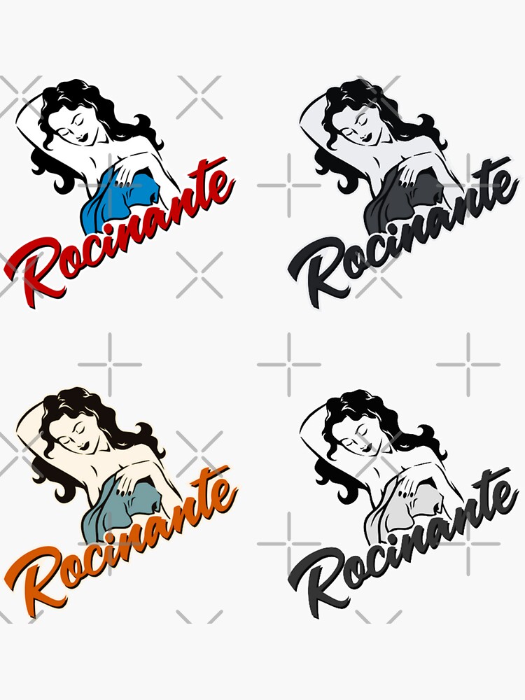 "The Rocinante Pin Up Sticker Pack In Different Color Styles" Sticker ...