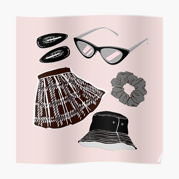 "Egirl Essentials" Poster by syarifahrasul | Redbubble