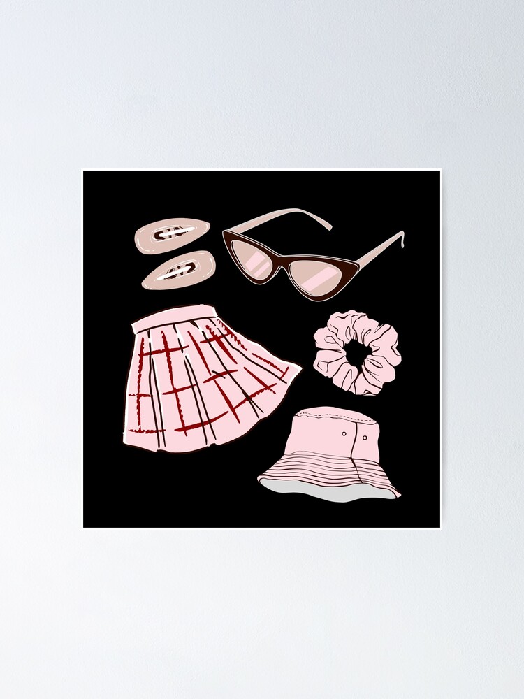 "Egirl Essentials" Poster for Sale by syarifahrasul | Redbubble