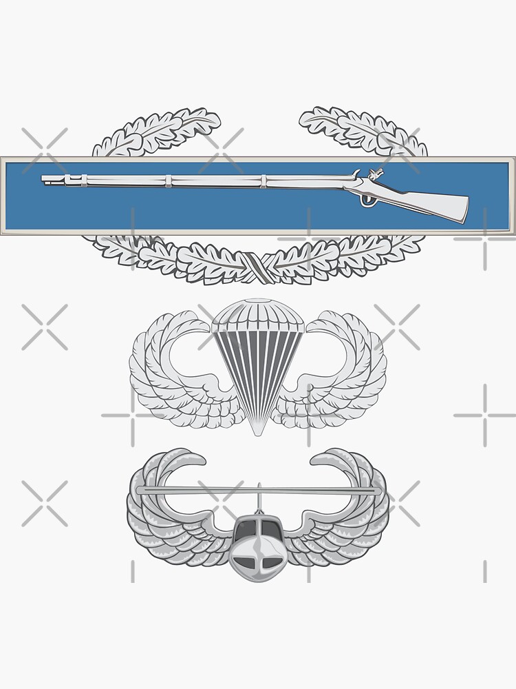 "CIB Airborne and Air Assault" Sticker for Sale by jcmeyer | Redbubble