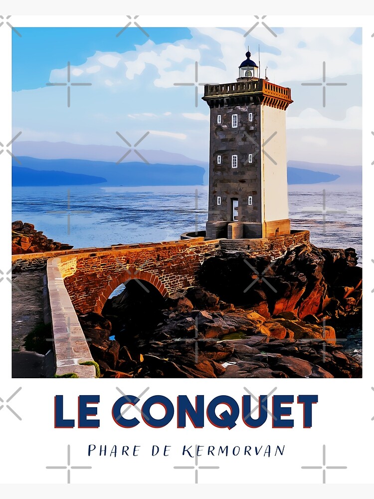 "Le Conquet - Lighthouse of Kermorvan - Poster" Poster by Erwan-maitre ...