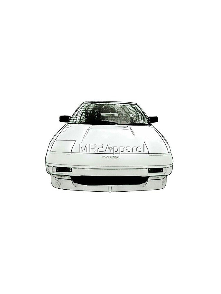 "AW11 Toyota MR2 Front Sketch" iPhone Case for Sale by MR2Apparel ...