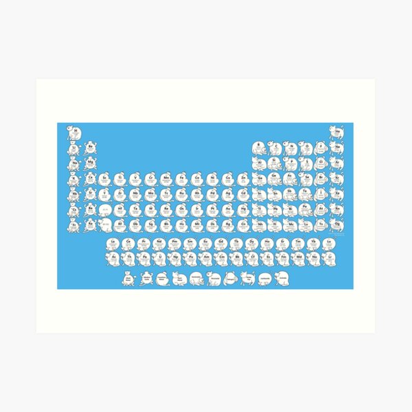 "Cat Periodic Table" Art Print for Sale by sciencenotes | Redbubble