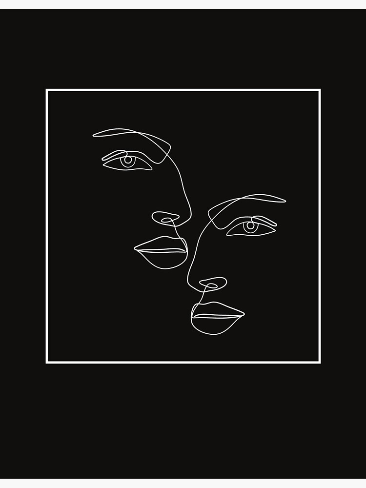 "Line-work art " Sticker by Mgaudiosi | Redbubble