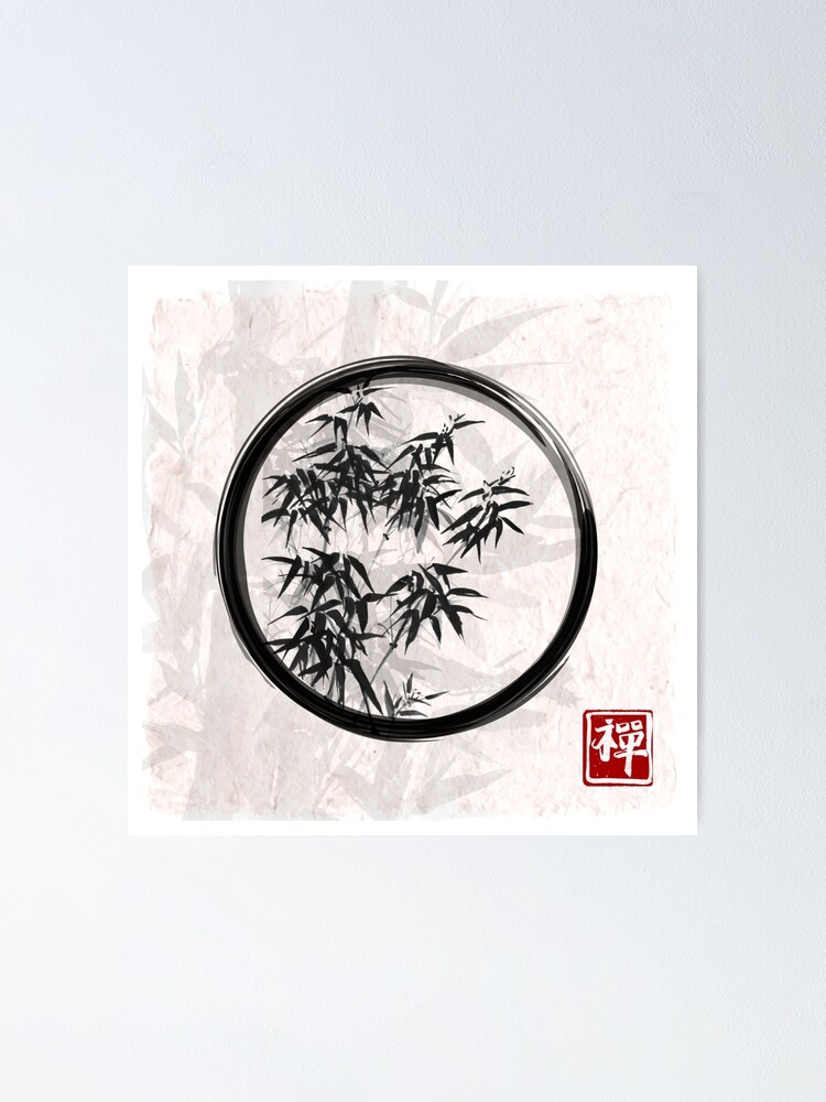 "Enso Bamboo Kanji Zen" Poster by ElenaDanilo | Redbubble