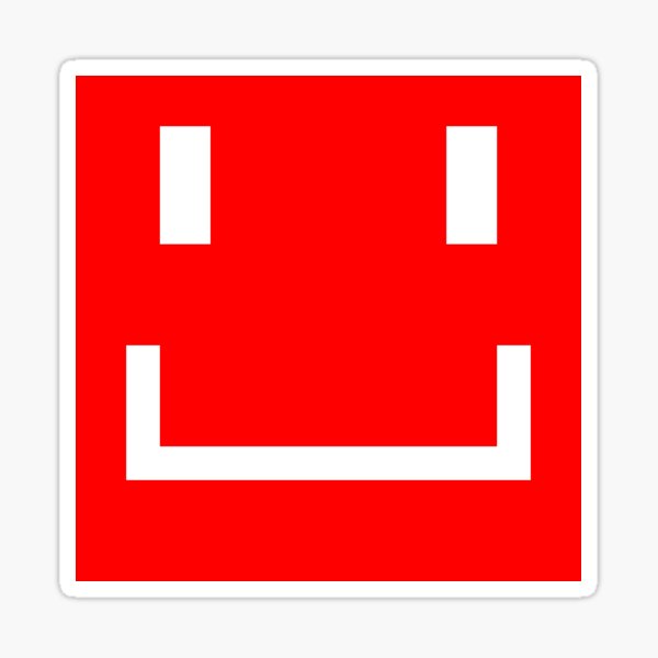 "THE Red Smiley Face" Sticker for Sale by wolfkami4779 | Redbubble