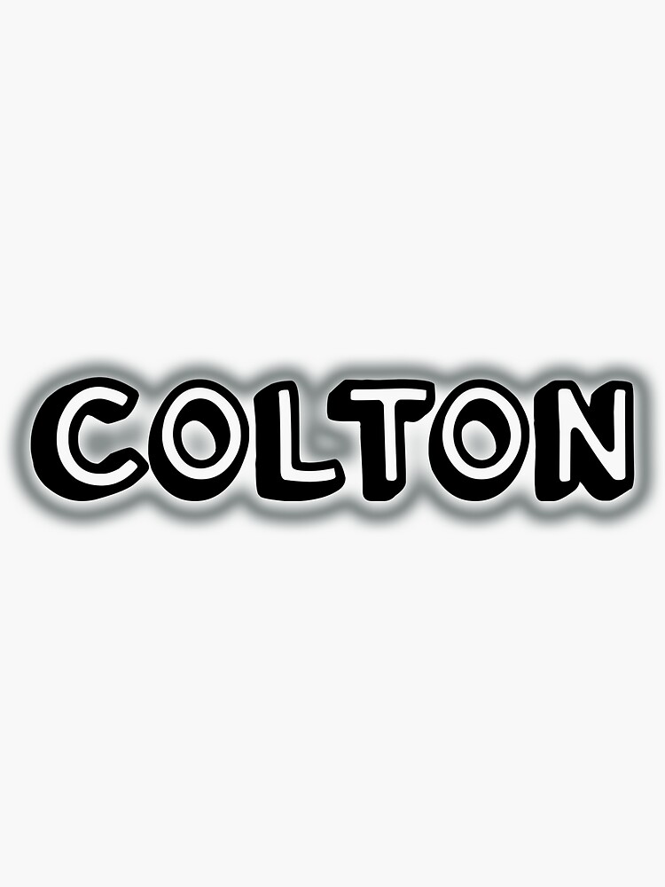 "COLTON" Sticker for Sale by good-name | Redbubble